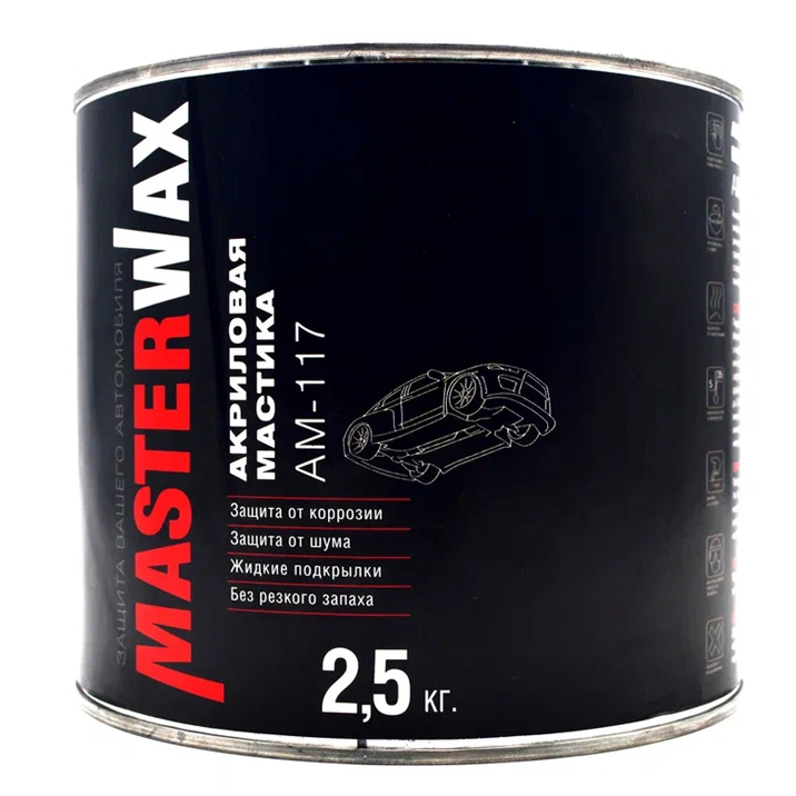 MasterWax Мастика шумоизоляционная, АМ117, объем 2,5кг. - купить ...